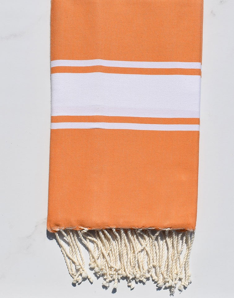 Fouta orange - FOUTA TUNISIA